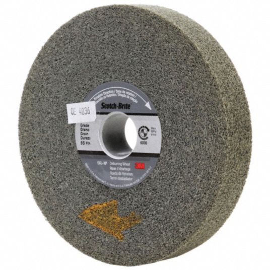 SCOTCH-BRITE, 6 in Dia x 1 in W, 1 in Arbor, Convolute Wheel - 476X19 ...