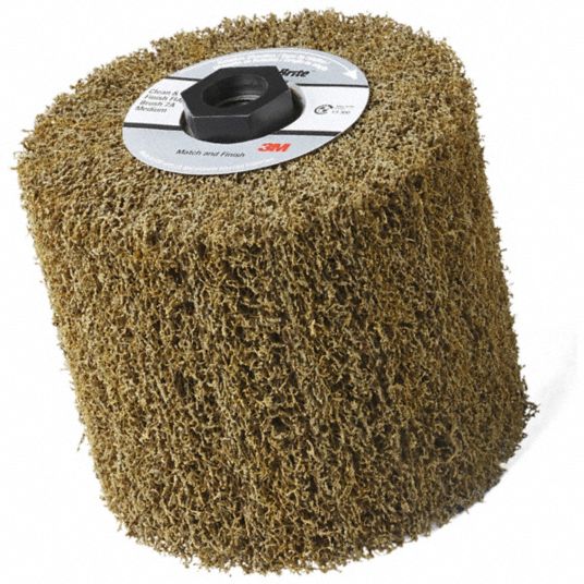 SCOTCH-BRITE, 4 1/2 in Dia x 4 in W, 5/8"-11 Arbor, High Strength Flap ...