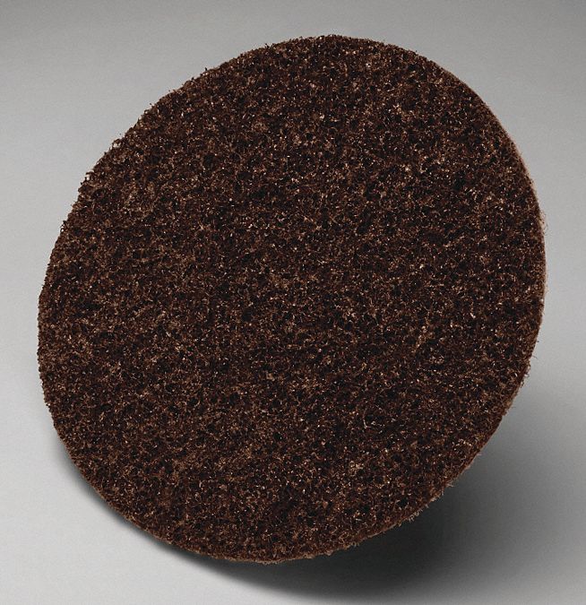 SCOTCH-BRITE, 8 in Dia, Aluminum Oxide, Hook-and-Loop Surface ...