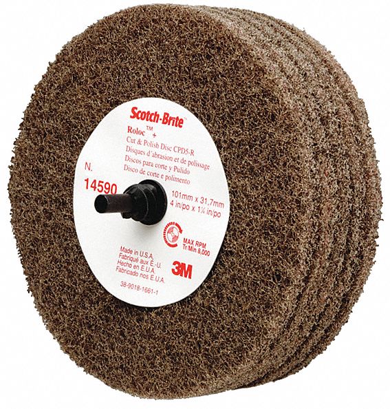 SCOTCH-BRITE, TR, 4 in Dia, Cut and Polish Disc - 476Z53|7000120703 ...