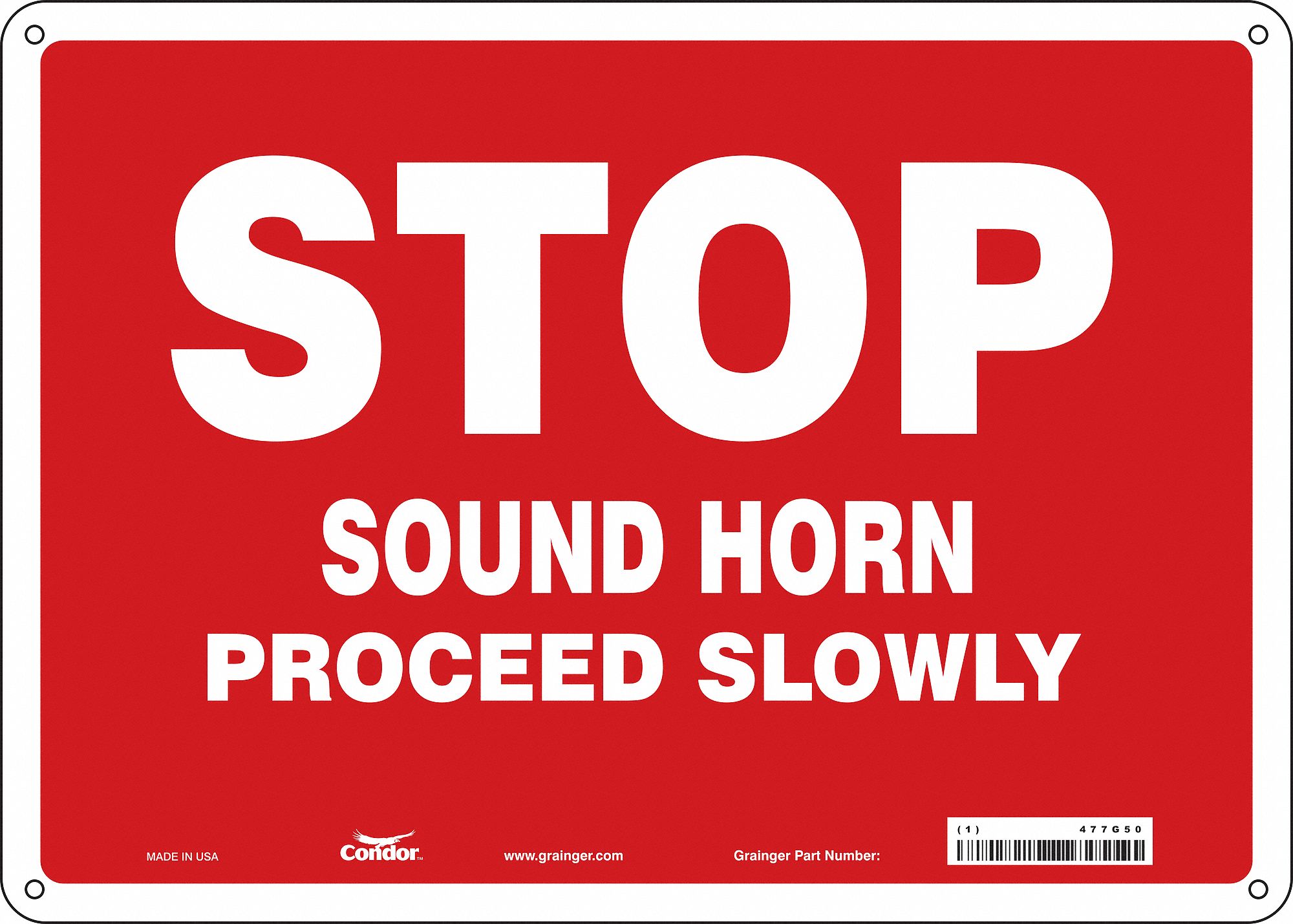 Fiberglass, Mounting Holes Sign Mounting, Safety Sign - 477G50|477G50 ...