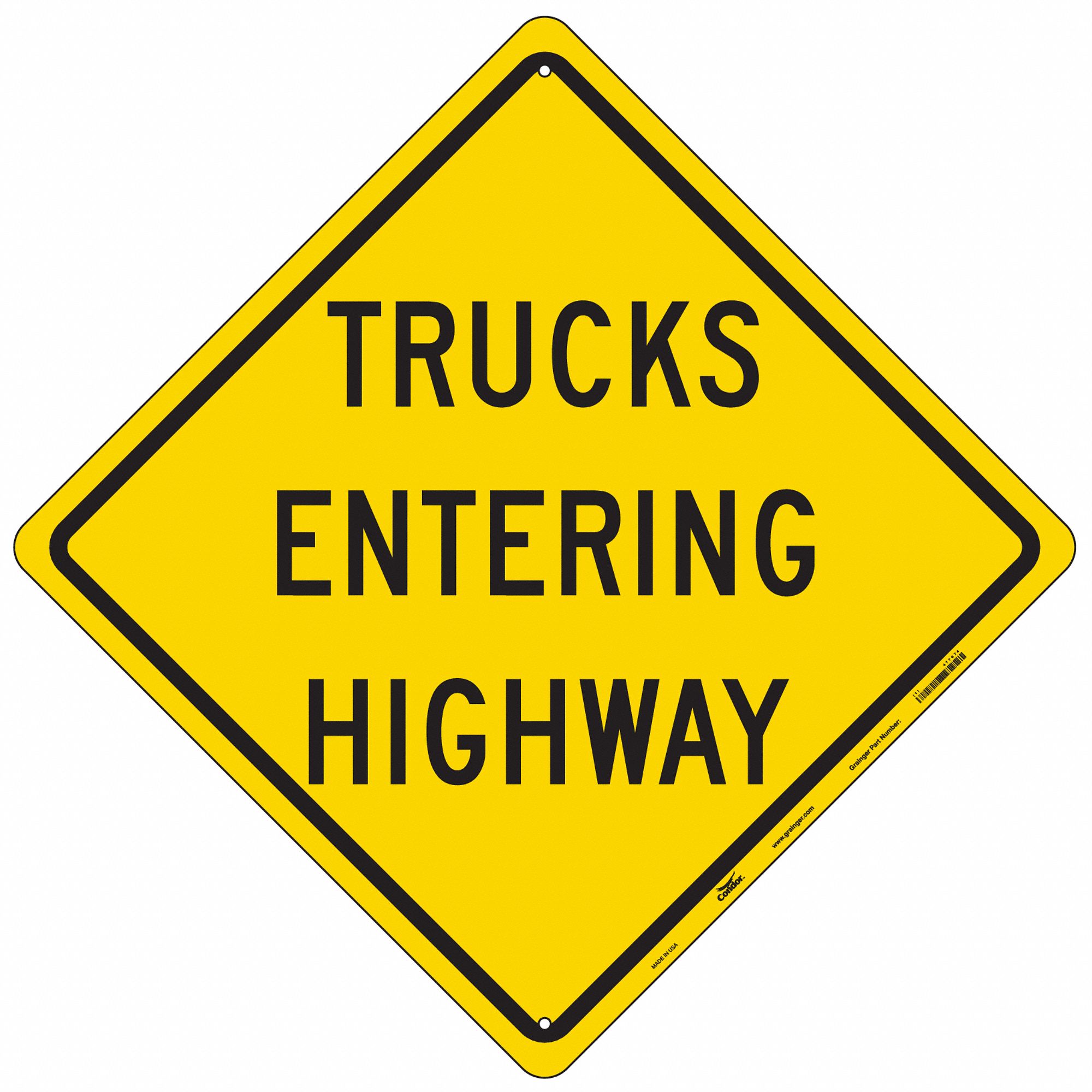 24 in x 24 in Nominal Sign Size, Aluminum, Safety Sign - 477G74|477G74 ...