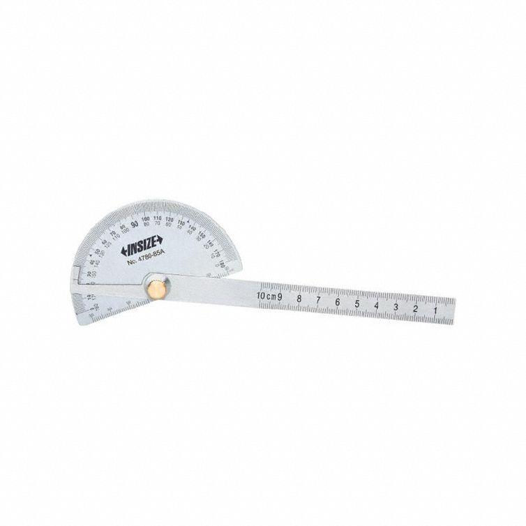 INSIZE, 7.795in Blade Lg, 0°to 180°, Protractor - 879ZX1|4780-85A ...