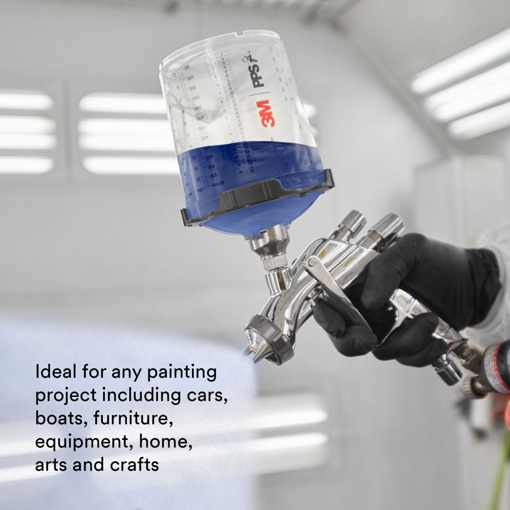 3M Pressure Spray Gun Cup: Screw, 22 fl oz Capacity, 3M(TM) PPS(TM ...
