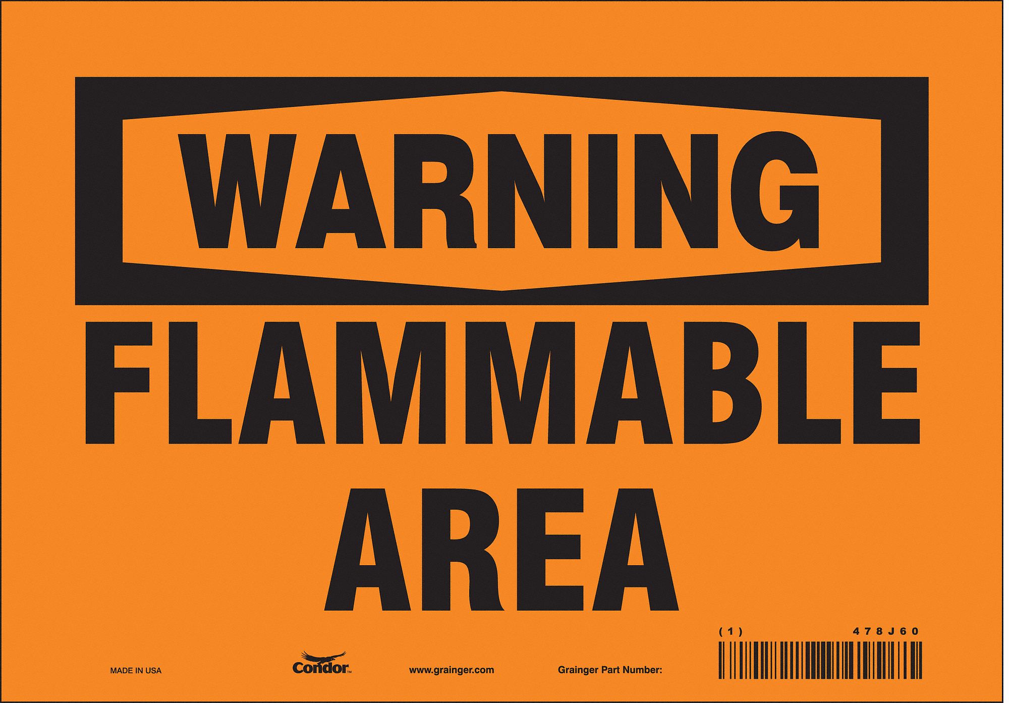 Vinyl, Adhesive Sign Mounting, Safety Sign - 478J60|478J60 - Grainger