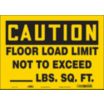 Load Capacity Signs - Grainger Industrial Supply