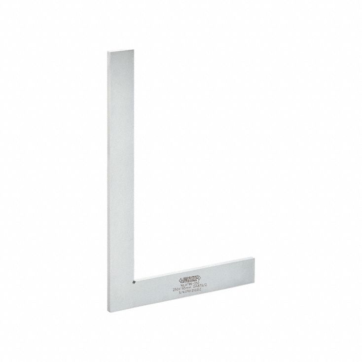 INSIZE, 90° Angle, 10 x 6.6 in Outside Dimensions, Machinist Square ...