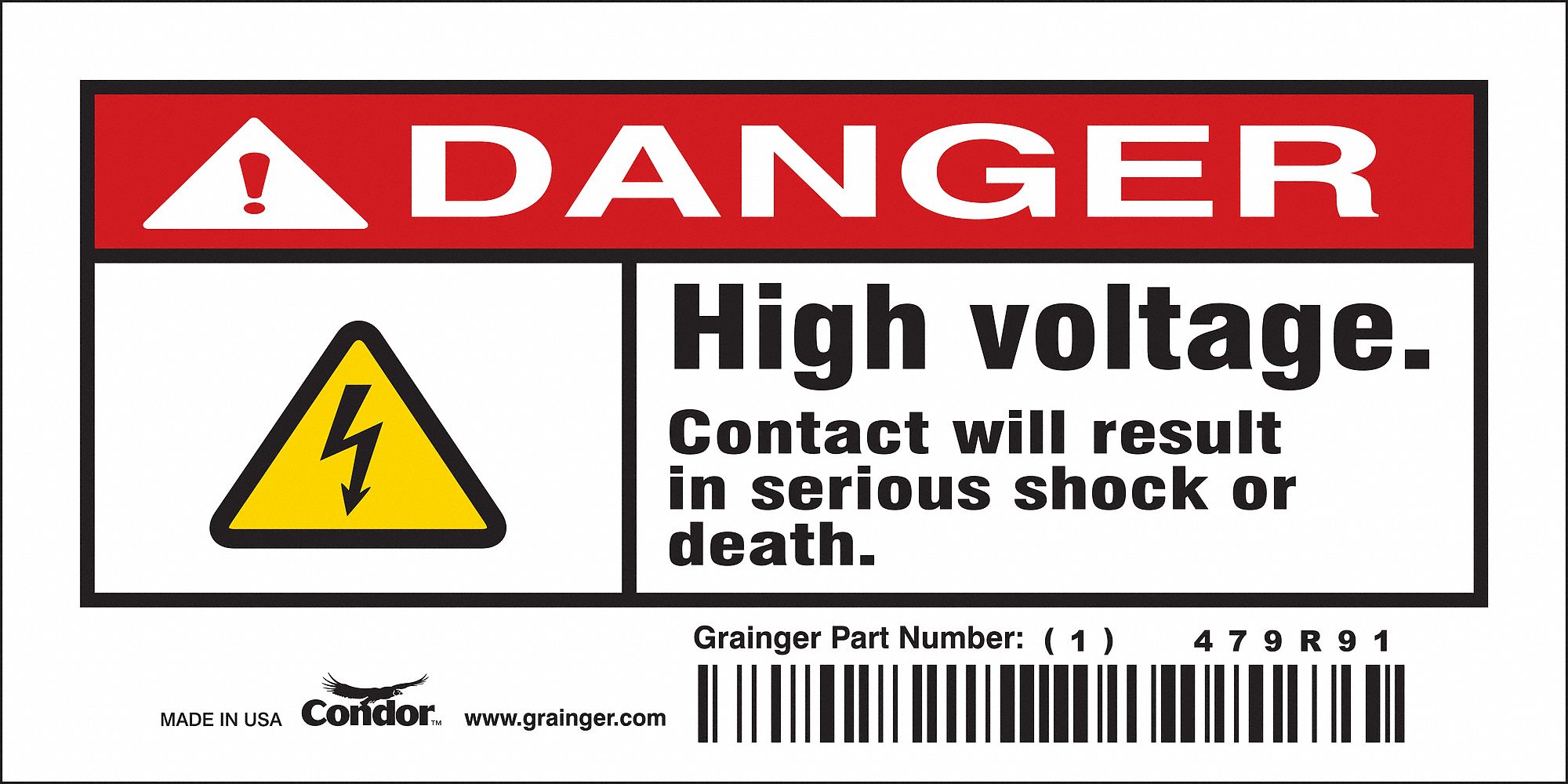 Vinyl, Adhesive Sign Mounting, Safety Sign - 479R91|479R91 - Grainger