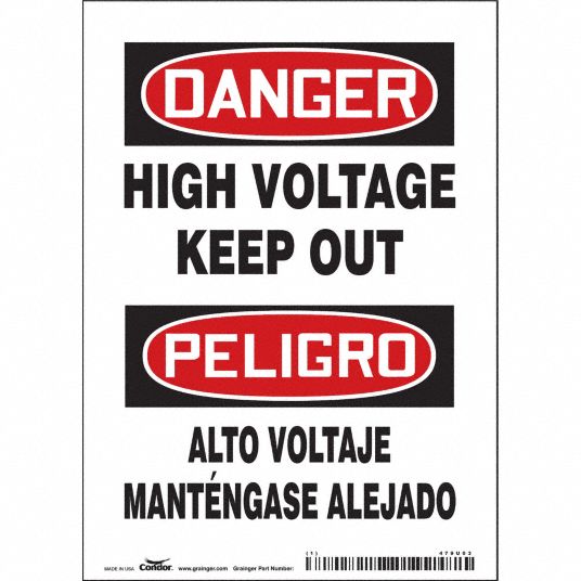 Vinyl, Adhesive Sign Mounting, Safety Sign - 479U03|479U03 - Grainger