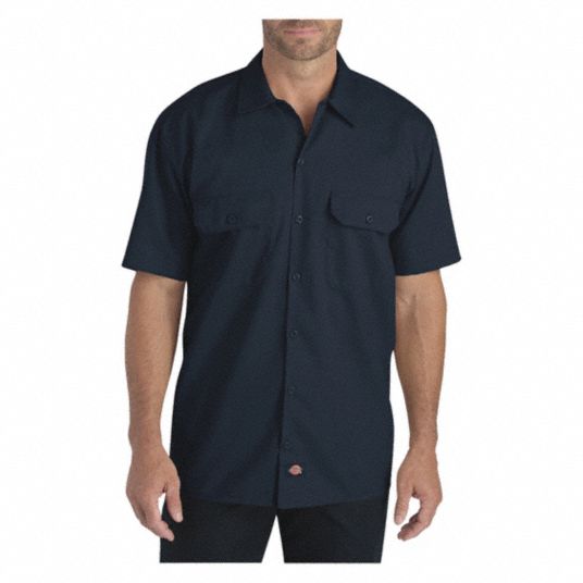 DICKIES Short Sleeve Work Shirt - 479Y49|WS67DN RG L - Grainger