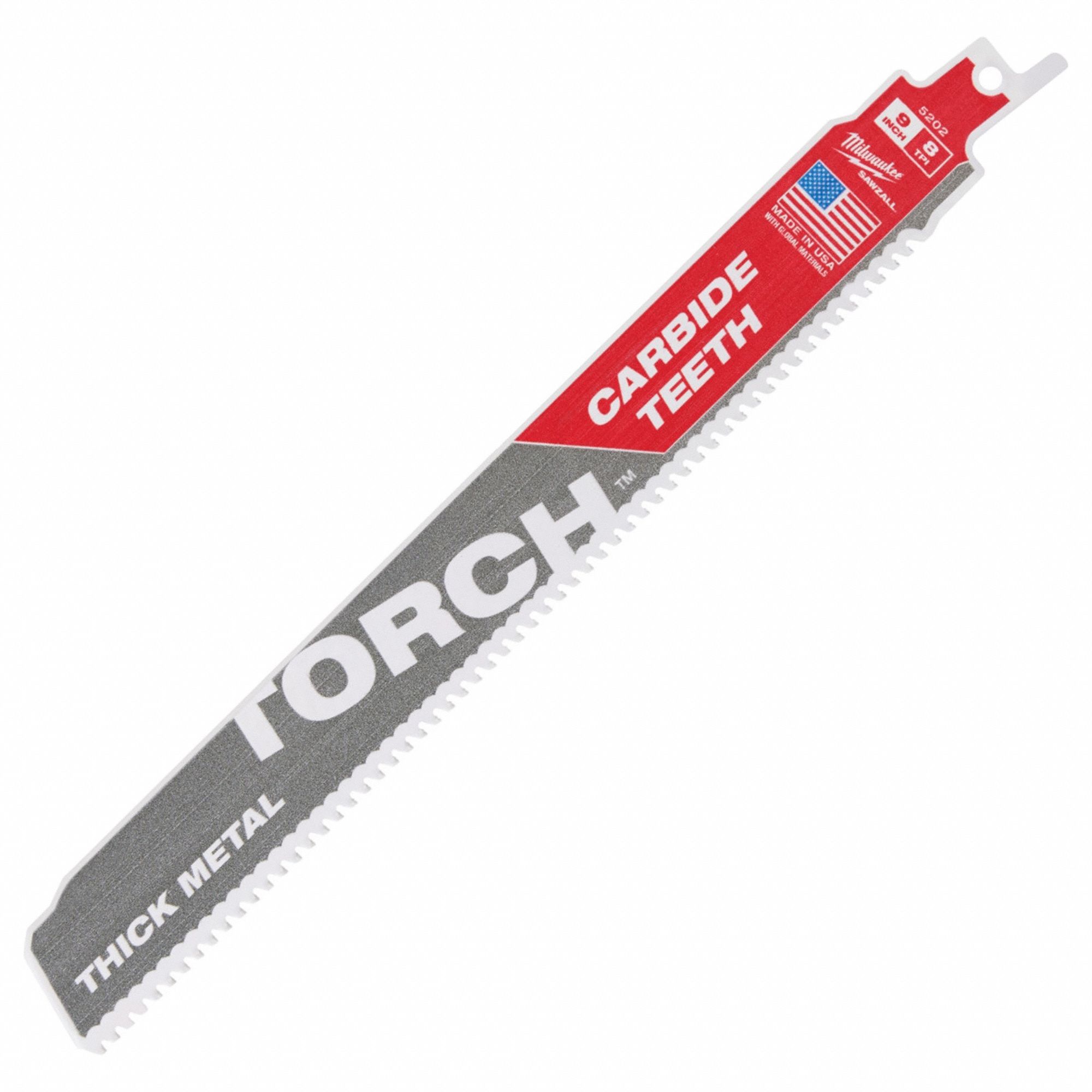 9" 8 TPI Torch Carbide Sawzall Blade 3PK - Grainger
