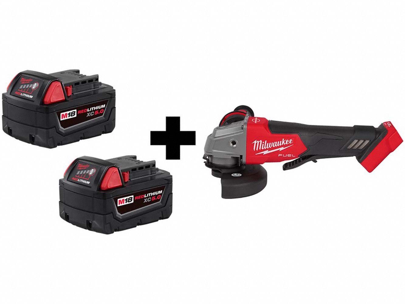 Cordless Angle Grinder Kit,5.5 lb - Grainger