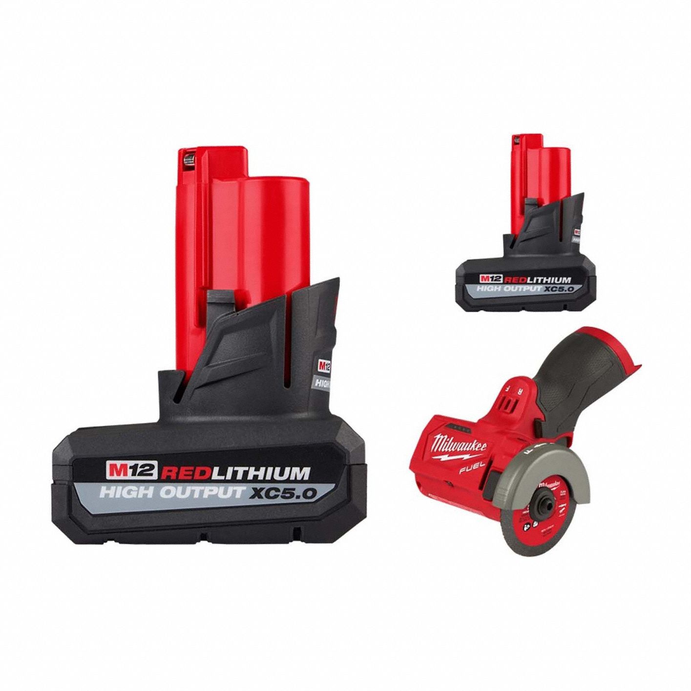 MILWAUKEE, 3 in Wheel Dia, Trigger, Cut-Off Tool Kit - 391MJ6|48-11 ...