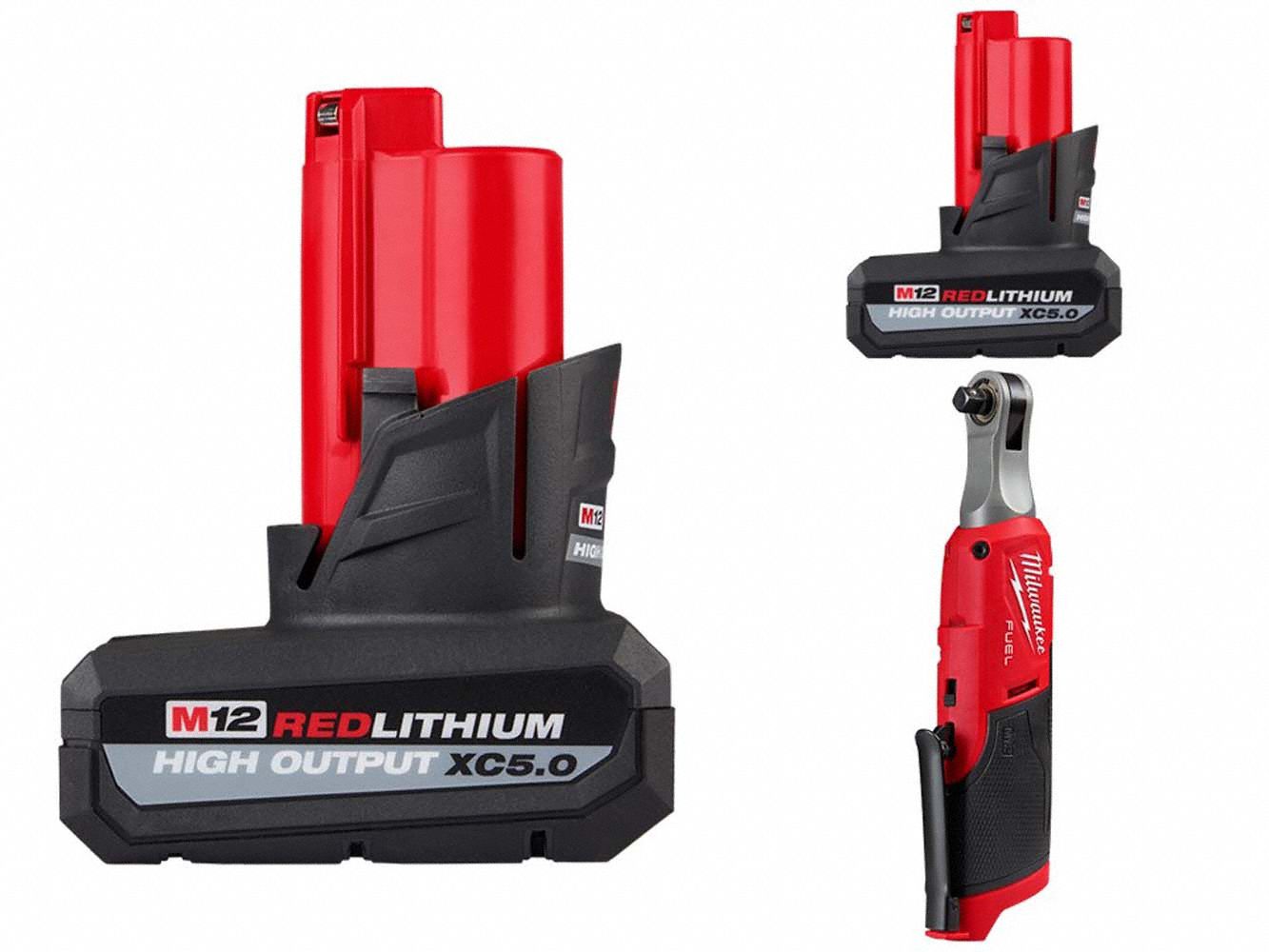 MILWAUKEE, 35 ft-lb Fastening Torque, 35 ft-lb Torque - Max, Ratchet ...