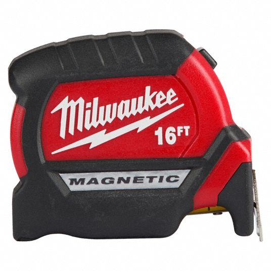 MILWAUKEE, Inch, Magnetic Double Hook Tip, Tape Measure - 55ED71|48-22 ...