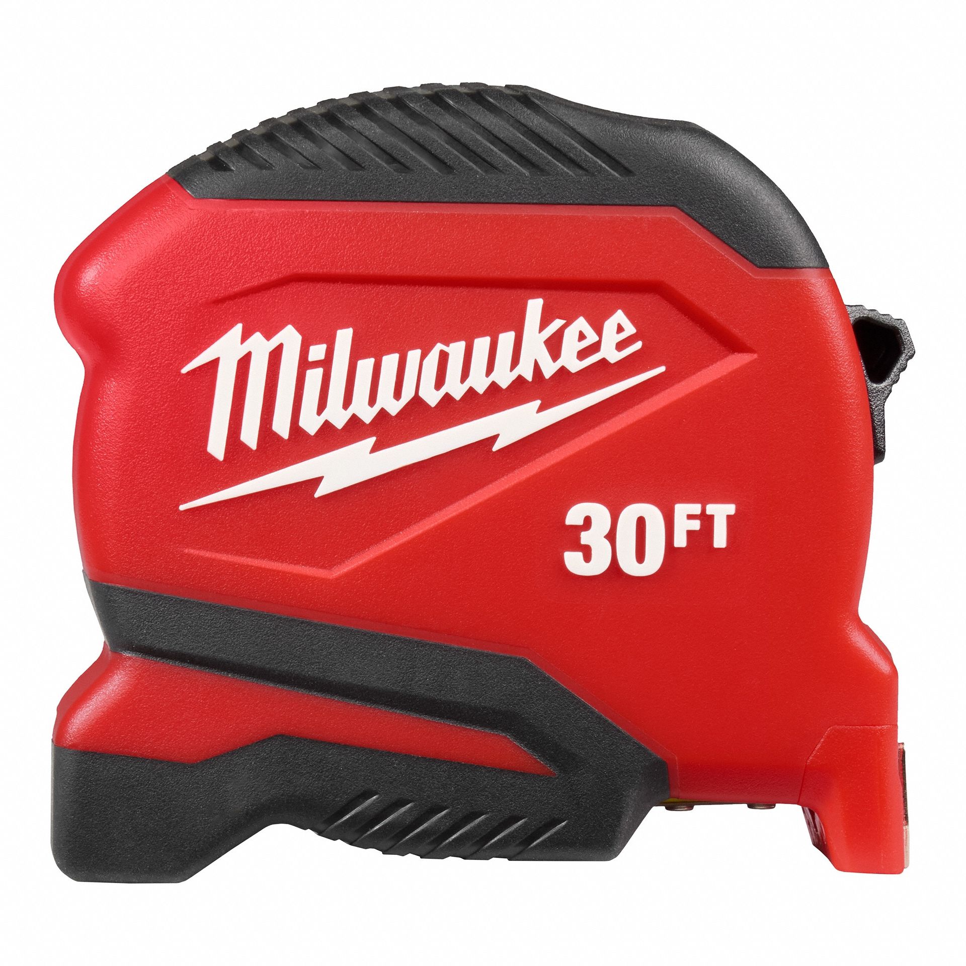 MILWAUKEE, Inch, Nonmagnetic Single Hook Tip, Compact Tape Measure ...