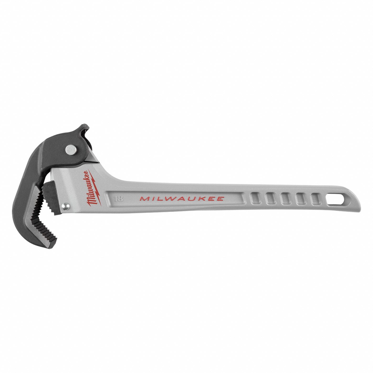 MILWAUKEE, Aluminum, 2 1/2 in Jaw Capacity, Pipe Wrench - 817YC7|48-22 ...