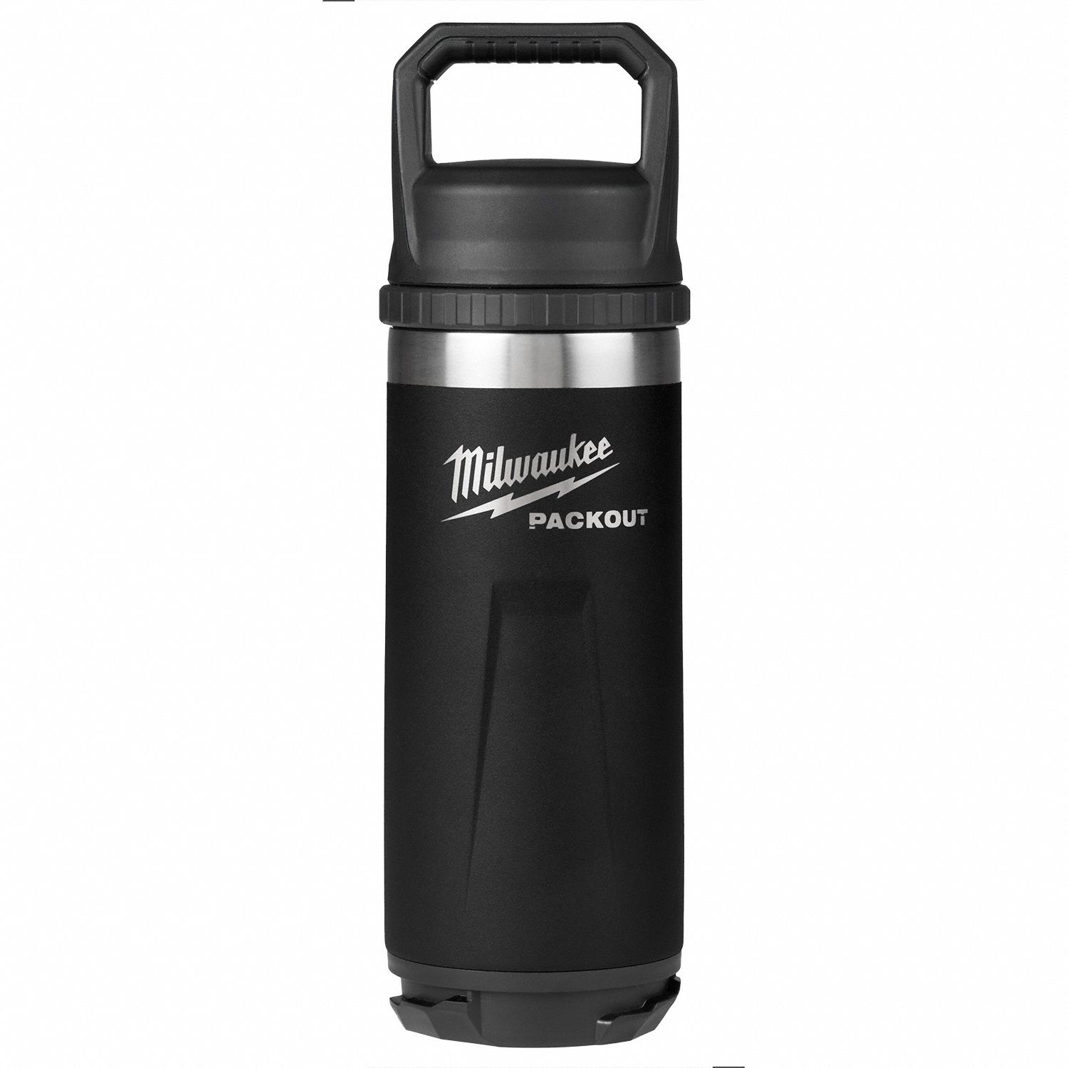 MILWAUKEE, 18 oz Capacity, Black, Insulated Bottle - 817YA8|48-22-8382B ...