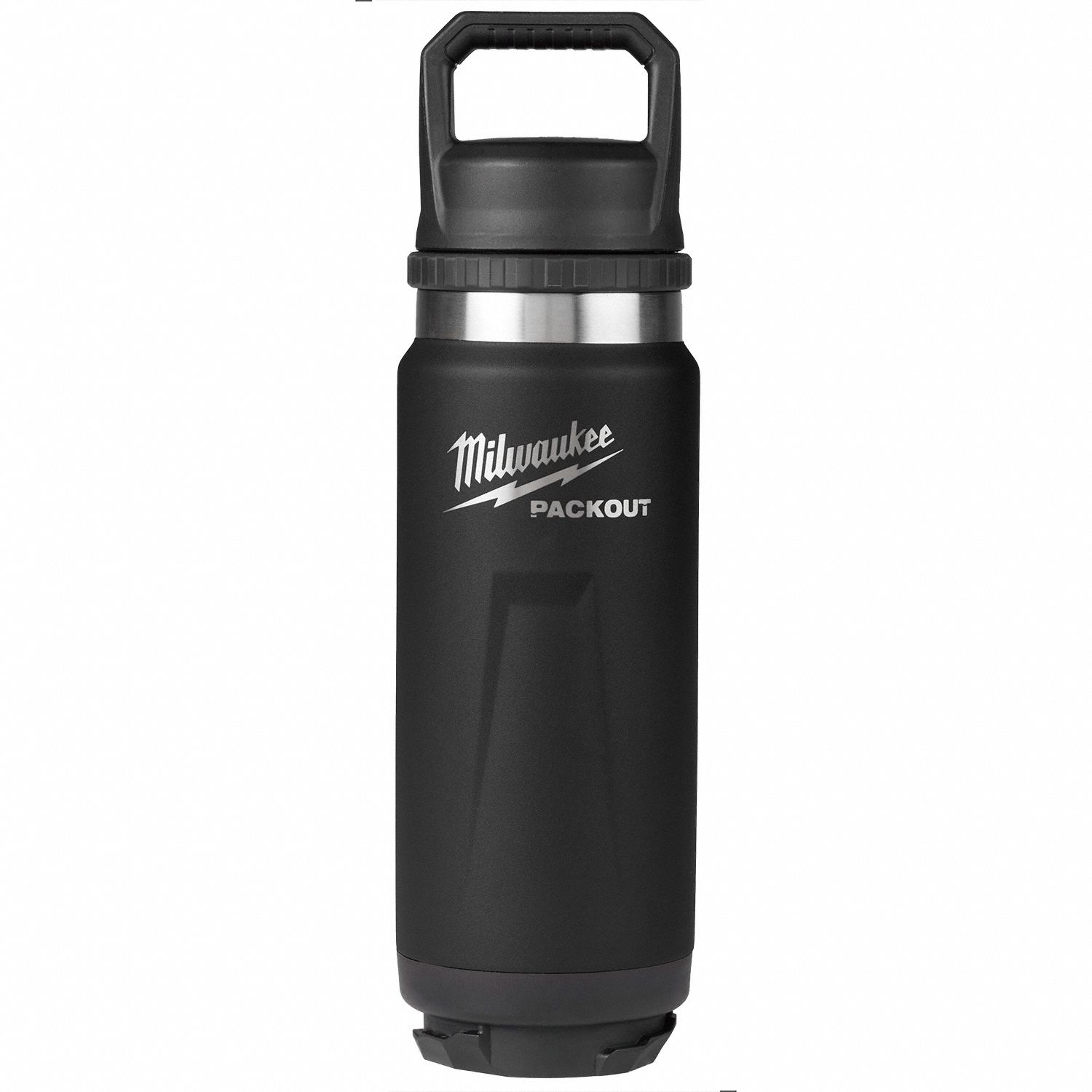 MILWAUKEE, 24 oz Capacity, Black, Insulated Bottle - 817YC1|48-22-8396B ...