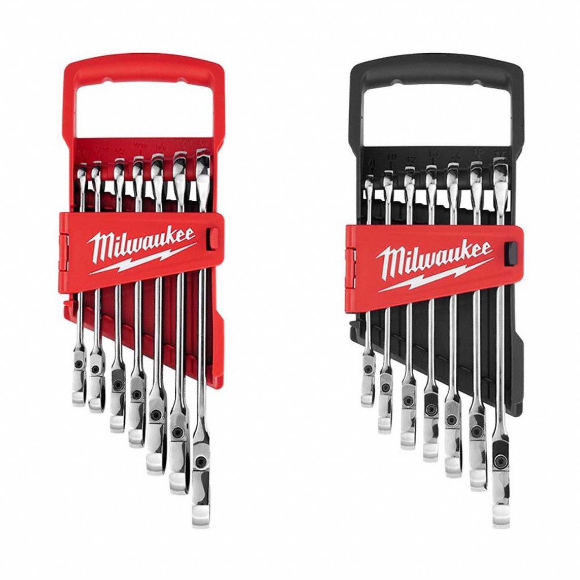 MILWAUKEE, Alloy Steel, Chrome, Combination Wrench Set - 391MU8|48-22 ...