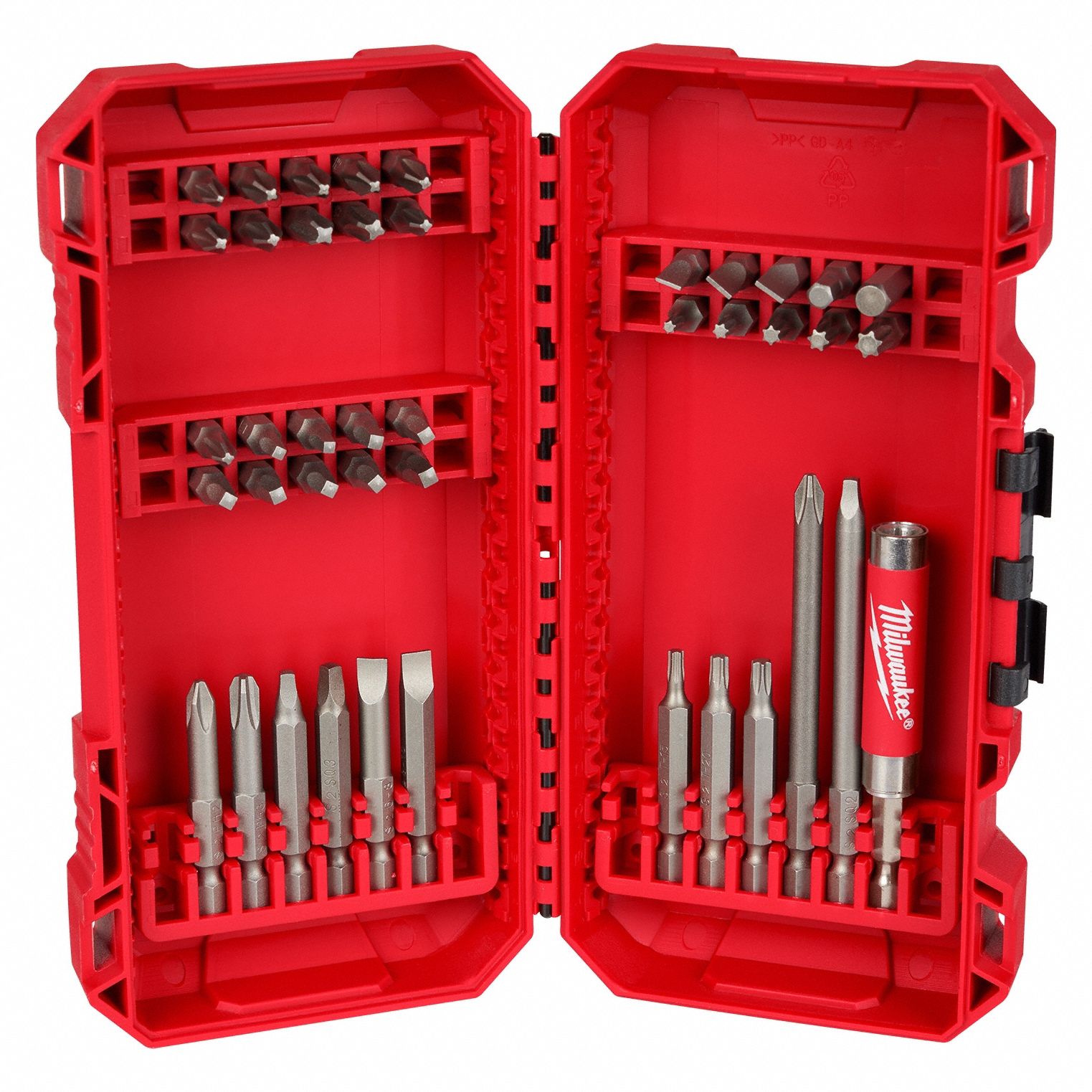 MILWAUKEE, Bit Holders/Screwdriver Bits, Impact Rated, Driver Bit Set ...
