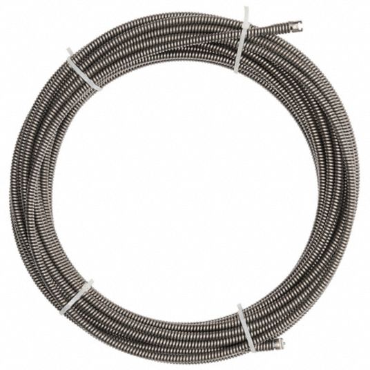 MILWAUKEE, 3/8 in Dia., 100 ft Lg., Drain Cleaning Cable - 792V04|48-53 ...