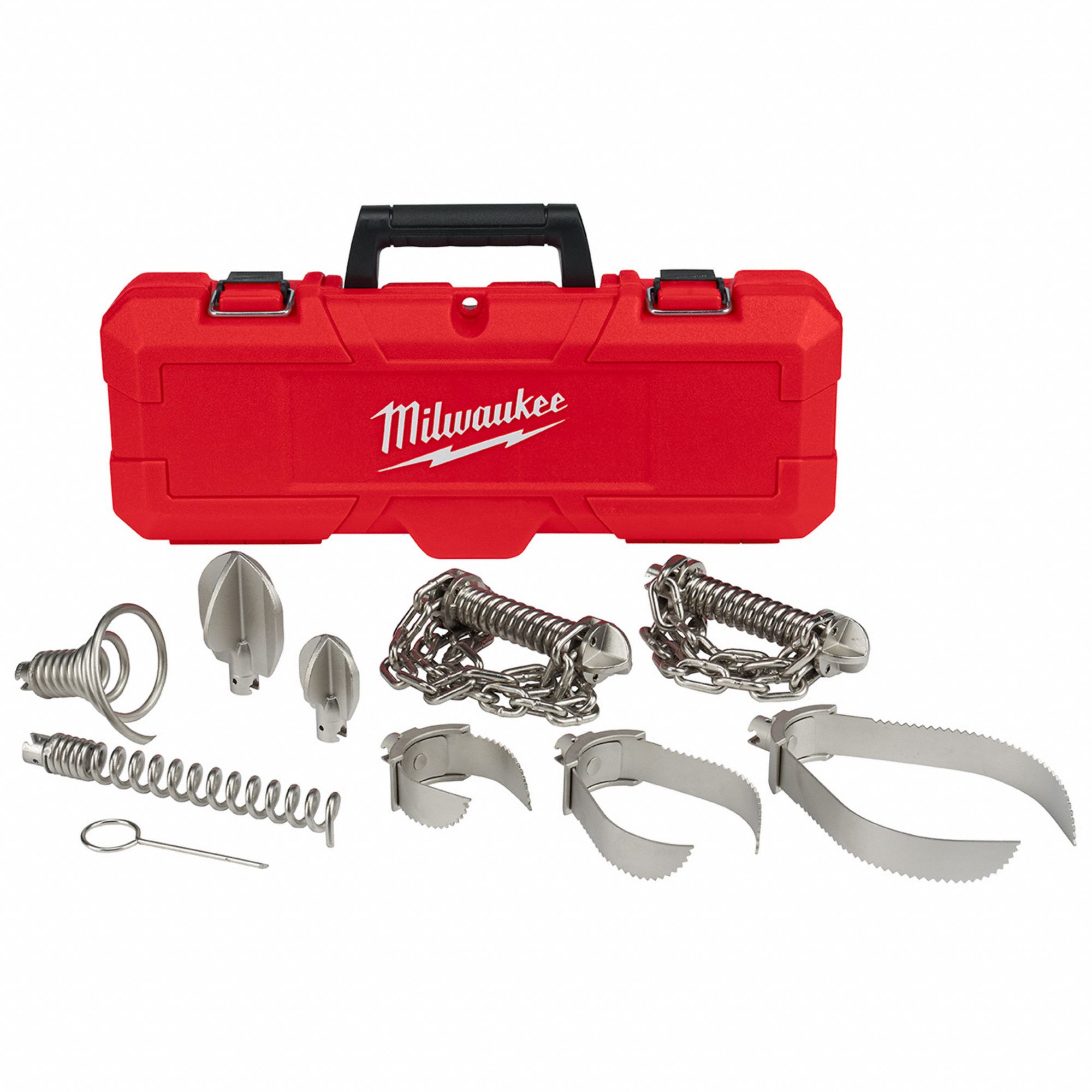 MILWAUKEE, 2 Augers, 7 Cutters, Head Attachment Kit - 55NJ76|48-53-2840 ...