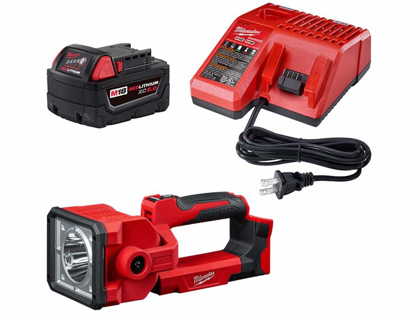 Battery Kit and Search Light,M18 Battery - Grainger