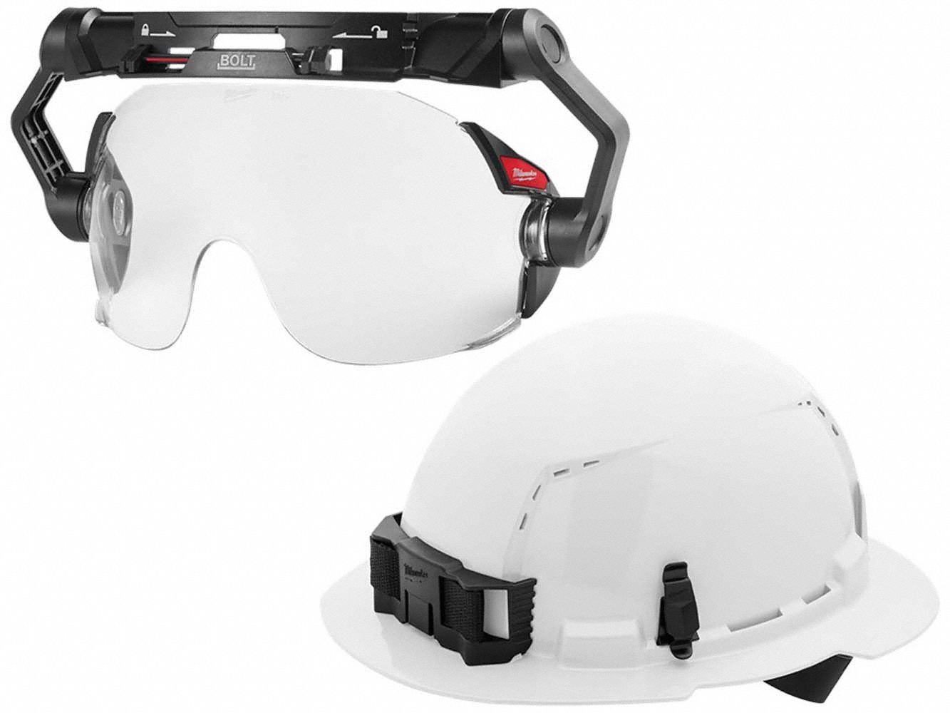 Eye Visor and Hard Hat - Grainger