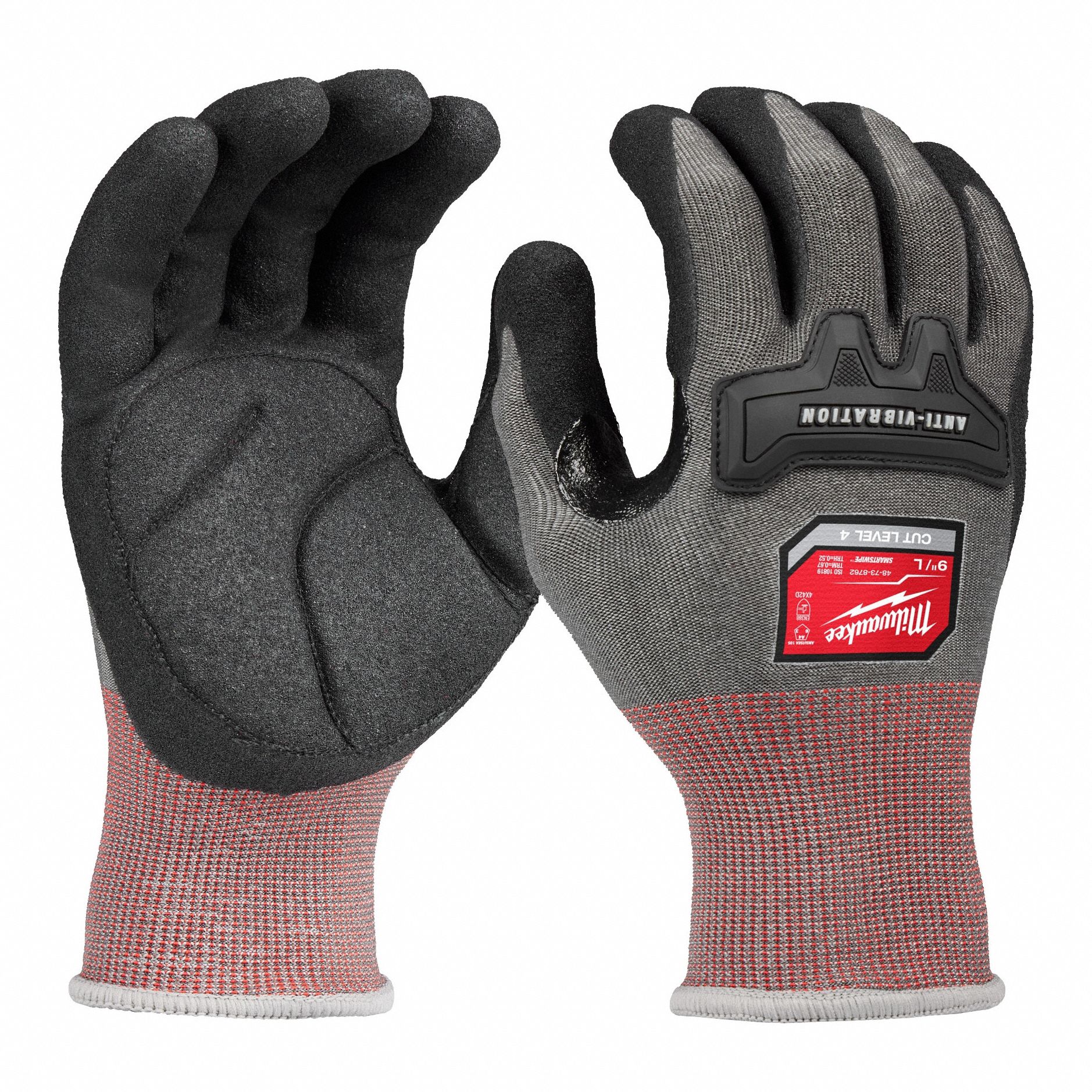 MILWAUKEE, L, Knit Glove, Knit Gloves - 851GR5|48-73-8762 - Grainger