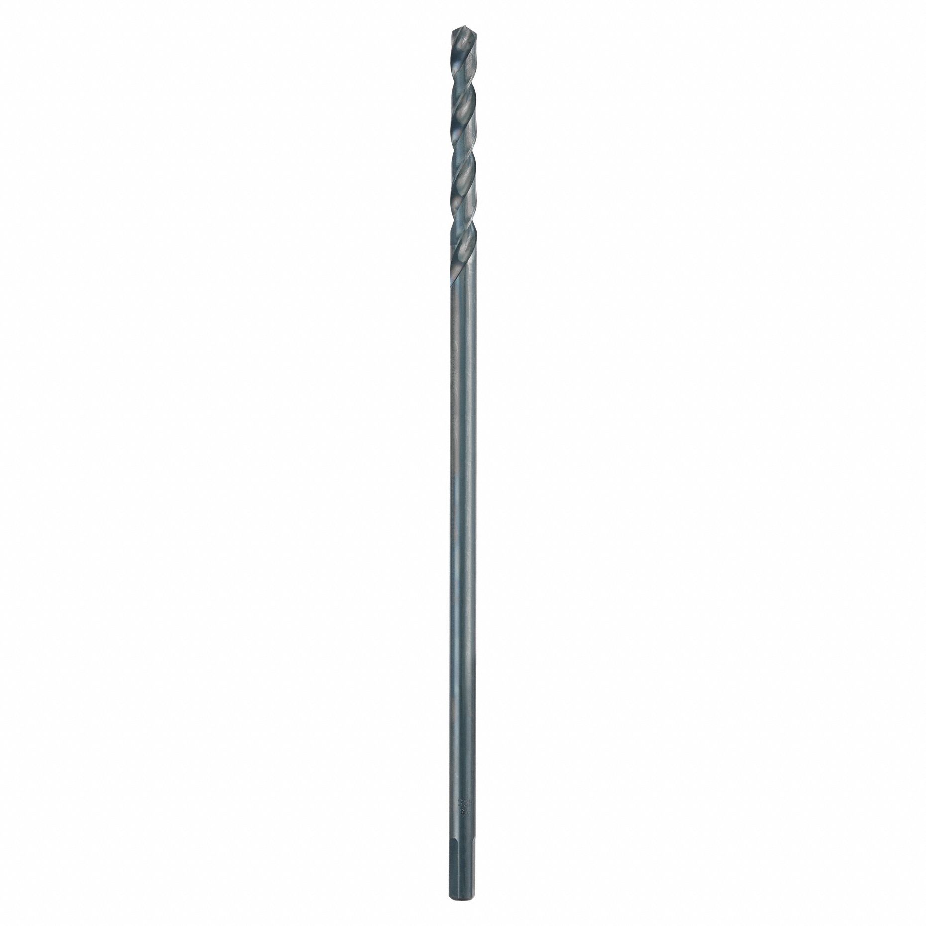 Pilot Point Drill Bit, 3/8 in, Drill Bit Point Angle 135°, Black Oxide ...