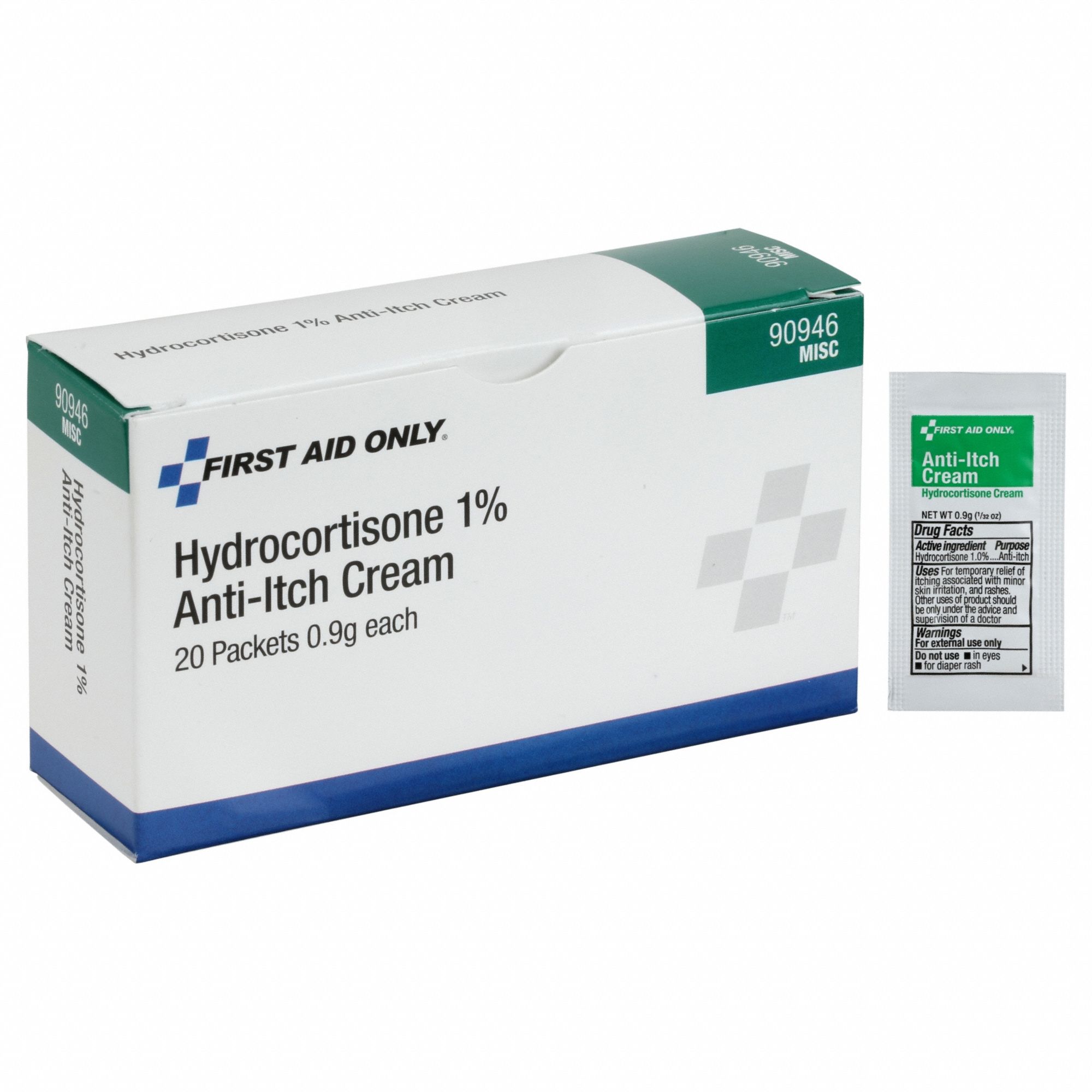 Hydrocortisone Acetate, Cream, Topical Anti-Itch - 480G32|90946 - Grainger