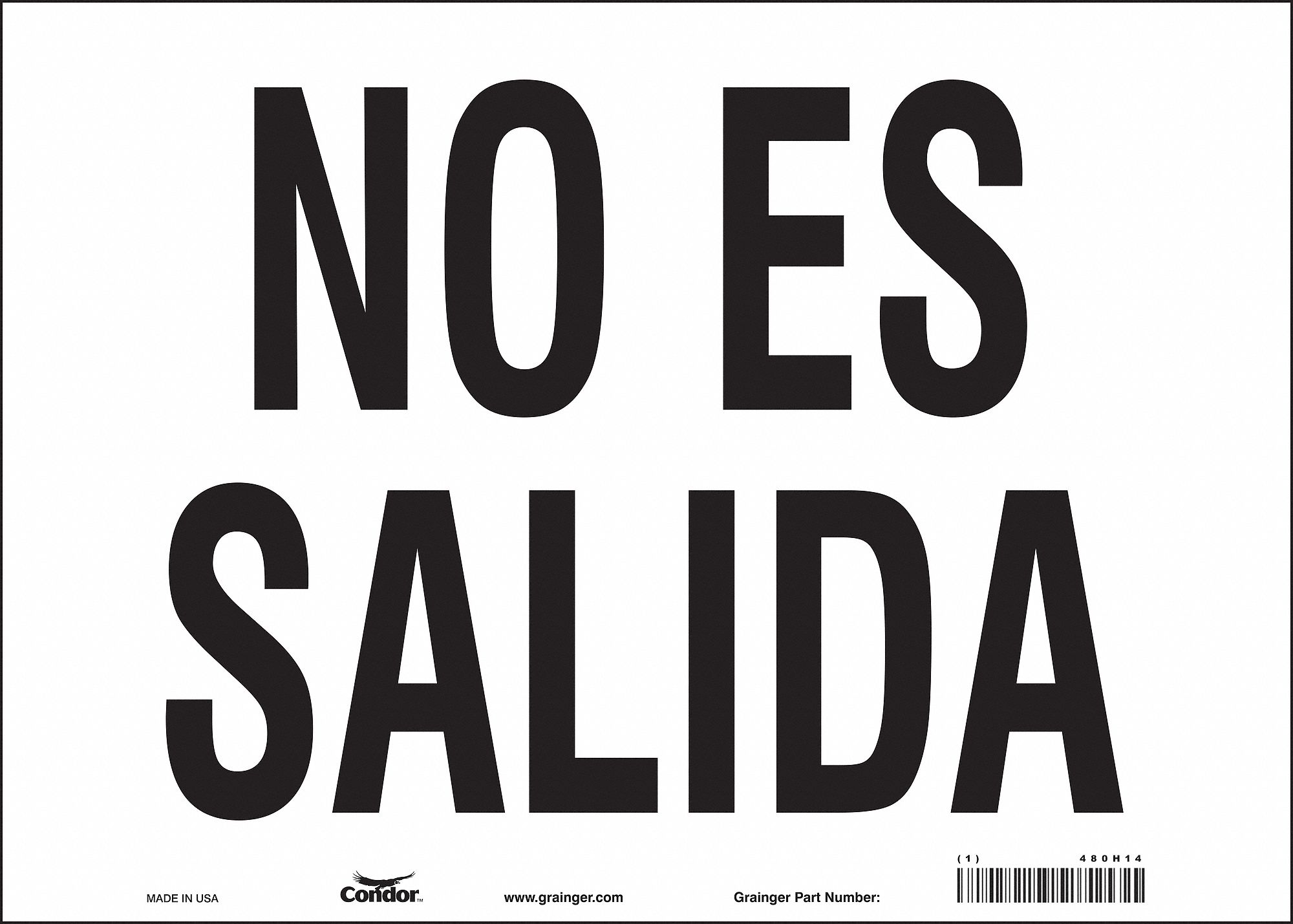 Vinyl, Adhesive Sign Mounting, Safety Sign - 480H14|480H14 - Grainger