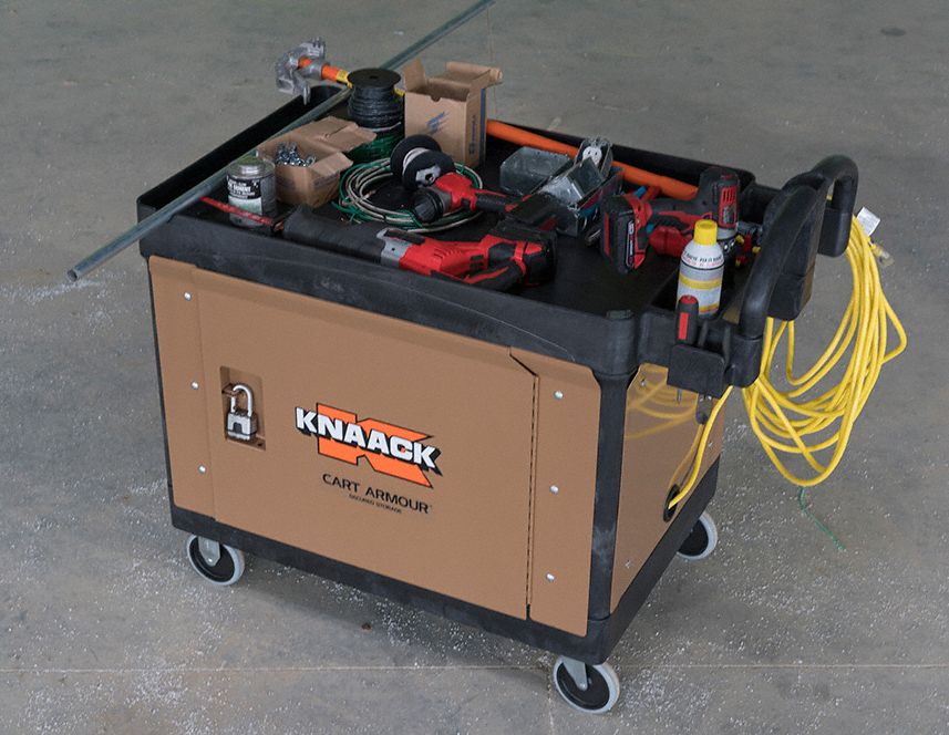 KNAACK Utility Cart: For 25 7/8 in Cart Wd, Tan, 3 1/2 in Overall Ht ...