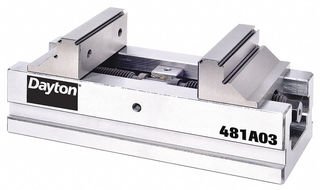 DAYTON, 3 in Jaw Face Wd, 7 in Max Jaw Opening, Machine Vise - 481A03 ...