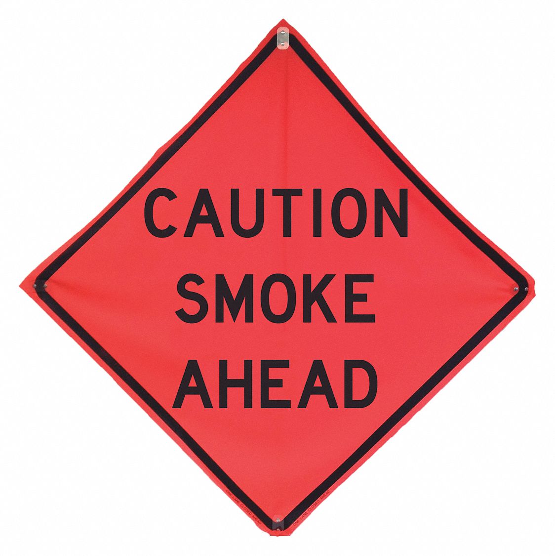 EASTERN METAL SIGNS AND SAFETY Caution Smoke Ahead Traffic Sign, Sign ...