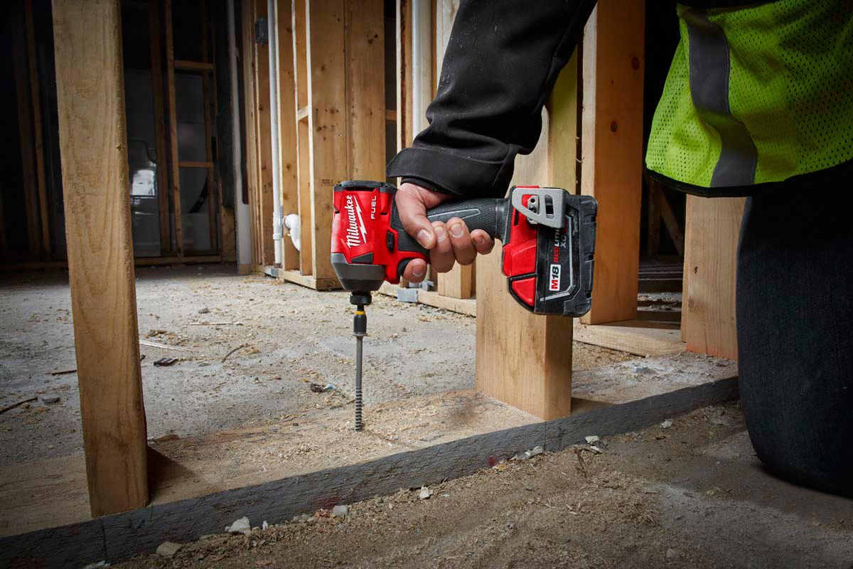 MILWAUKEE Impact Driver: 2,000 in-lb Max. Torque, 3,600 RPM Free Speed ...