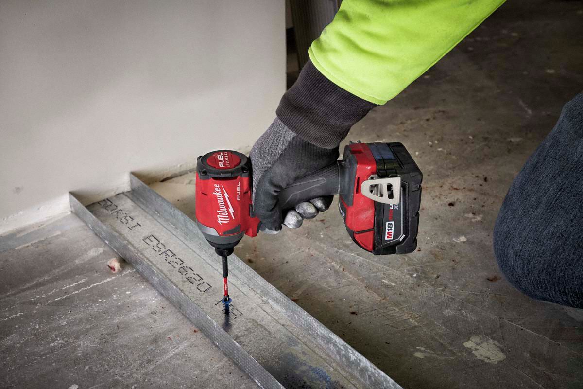MILWAUKEE Impact Driver: 2,000 in-lb Max. Torque, 3,600 RPM Free Speed ...