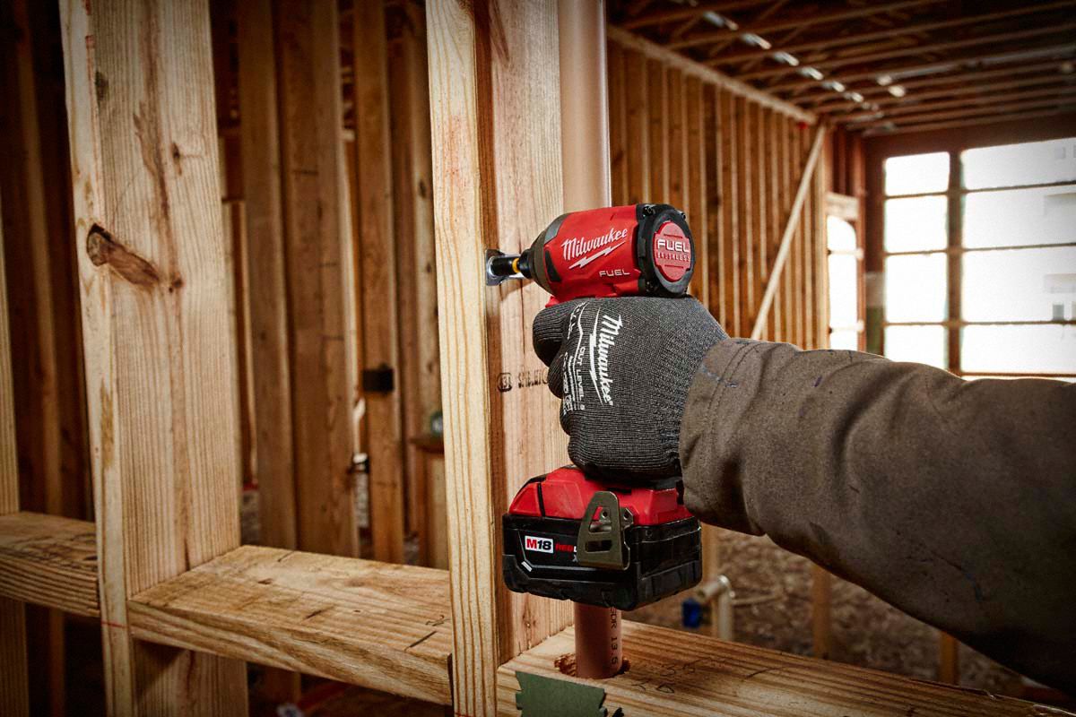 MILWAUKEE Impact Driver: 2,000 in-lb Max. Torque, 3,600 RPM Free Speed ...