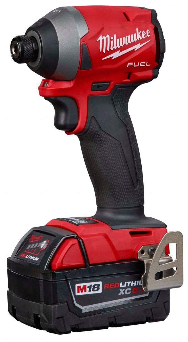MILWAUKEE Impact Driver: 2,000 in-lb Max. Torque, 3,600 RPM Free Speed ...