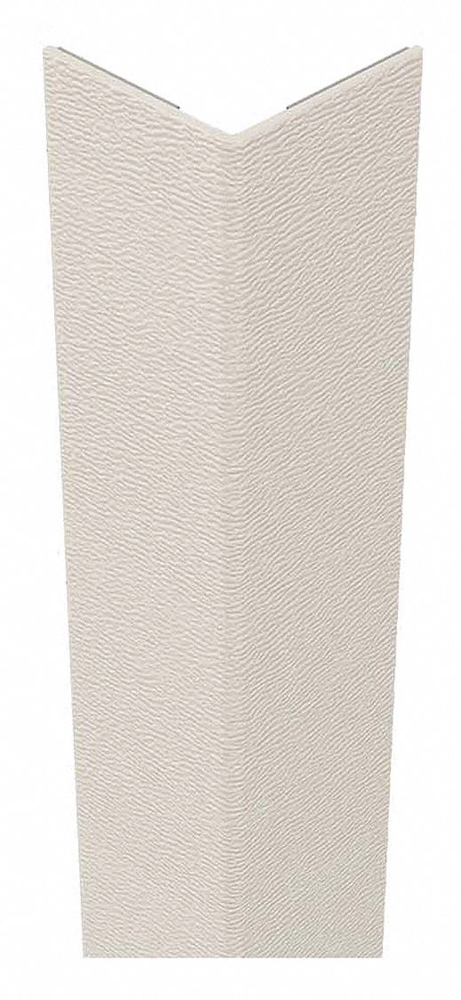 Corner Guard, Plastic, 48 in Height, 1 1/2 in Width, 0.080 in Thickness ...