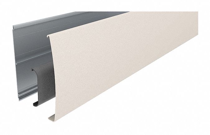 Wall Protection Guard, Clam Shell, Plastic/Aluminum, 144 in Length, 8 ...