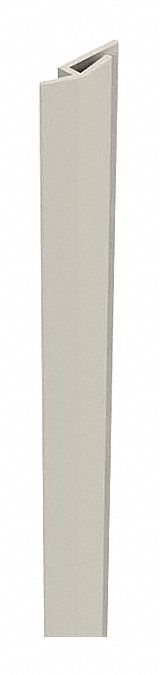 Clam Shell Vertical Divider Bar, Plastic, Height 3/8 in, Thickness 1/16 ...