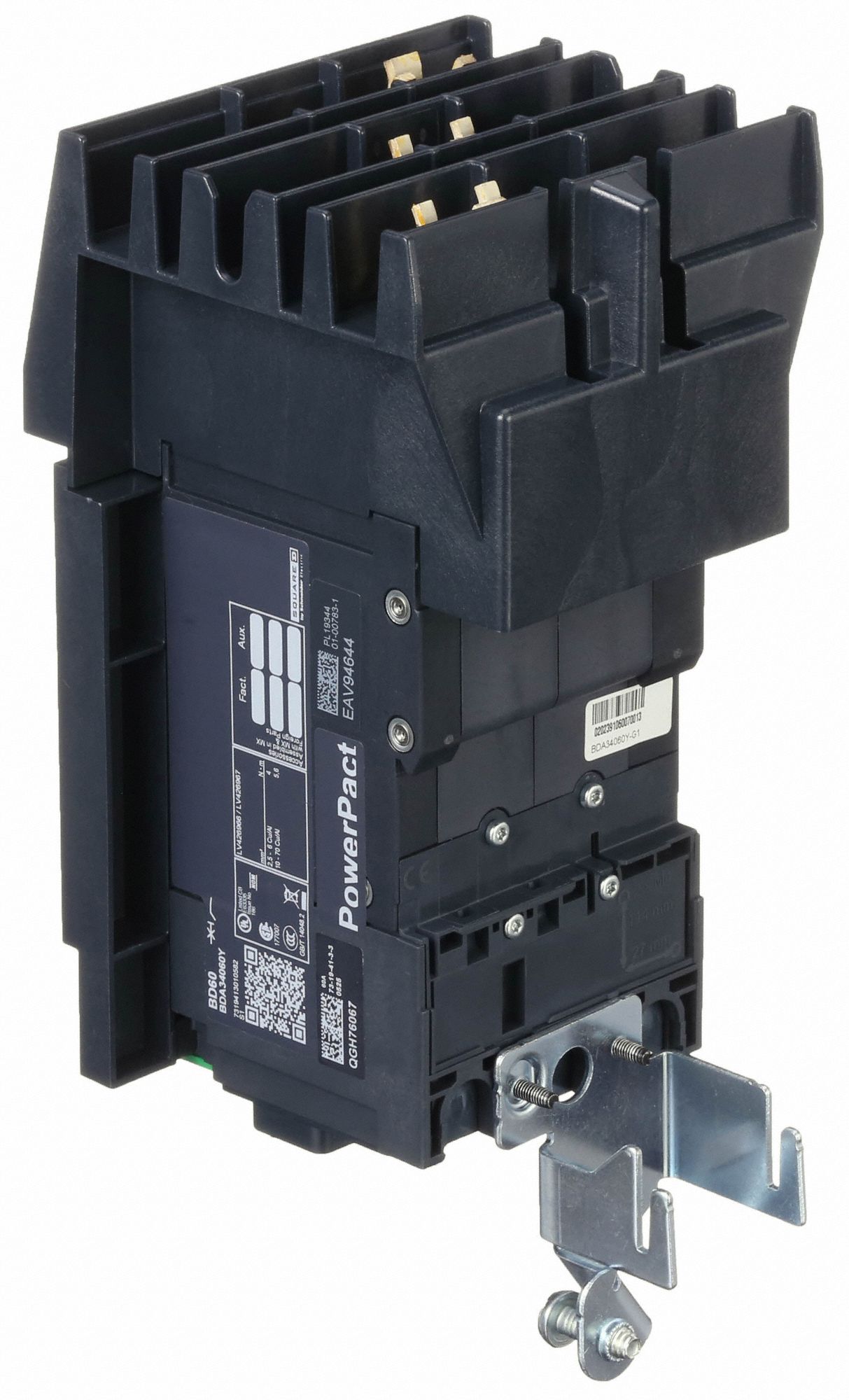 SQUARE D Molded Case Circuit Breaker: 60 A Amps, 18kA at 480Y/277V AC, Fixed, ABC - 482C62 ...