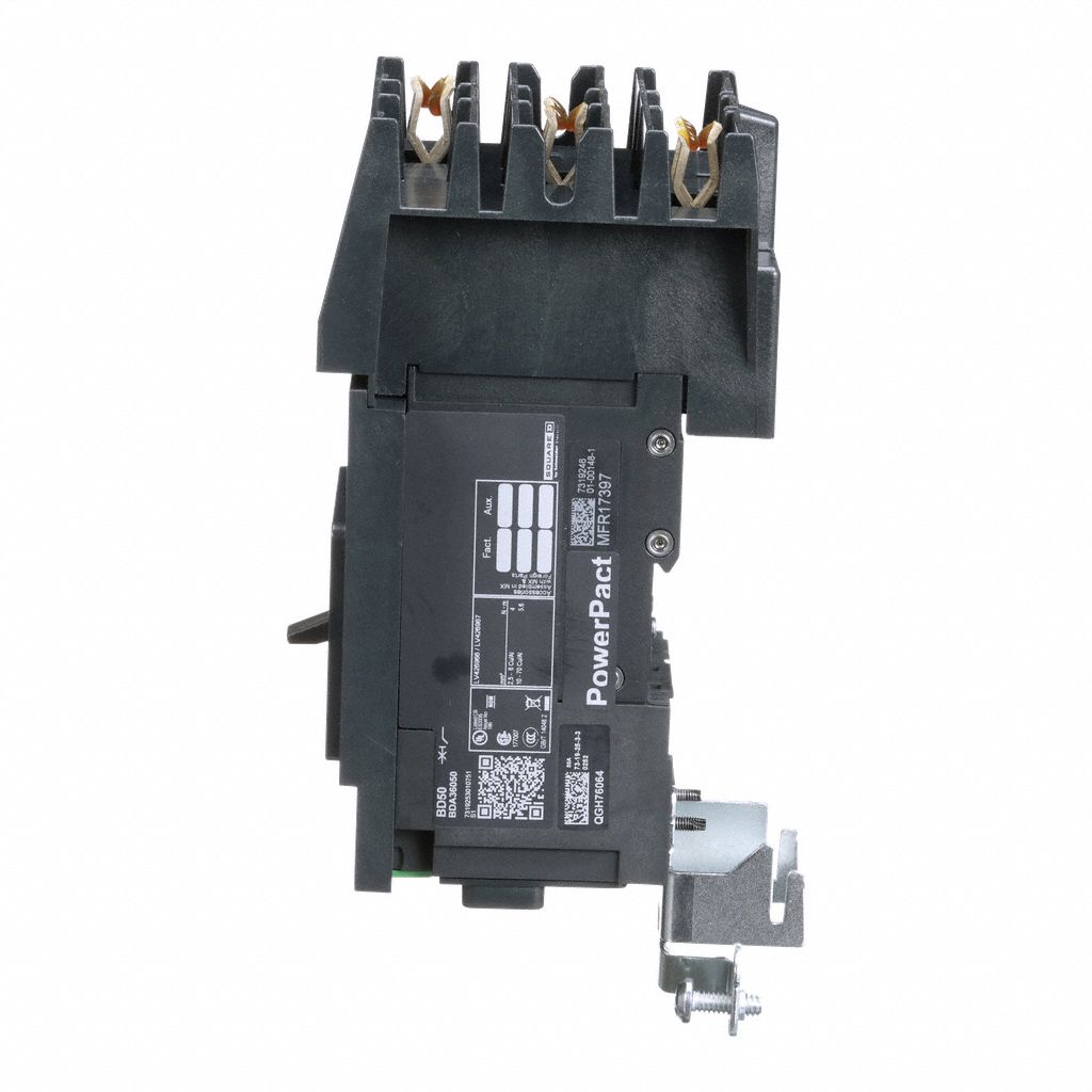 SQUARE D Molded Case Circuit Breaker: 50 A Amps, 25kA at 277/408V AC ...