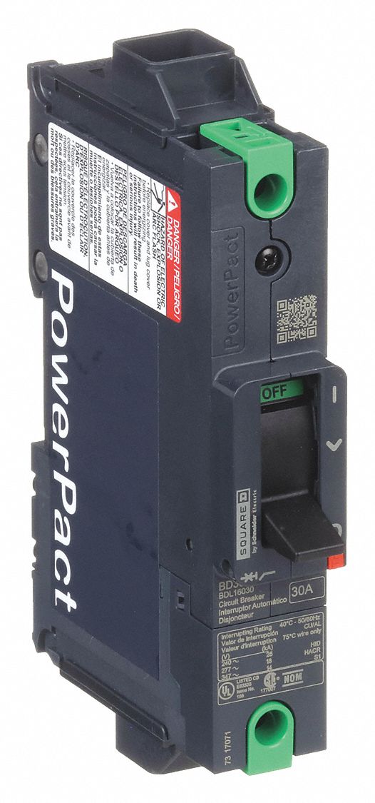 30 A Amps, 25kA at 277/408V AC, Molded Case Circuit Breaker - 482C87|BDL16030 - Grainger