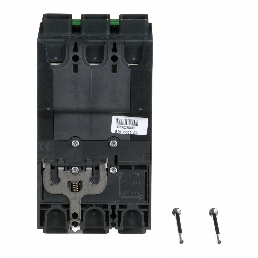 SQUARE D Molded Case Circuit Breaker: 25 A Amps, 25kA at 277/408V AC, Fixed, Everlink Lug Both ...