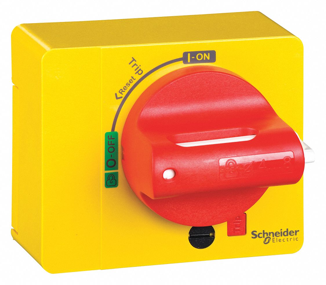 SQUARE D Direct Mounted Red Rotary Handle: PowerPact(R) B Circuit ...