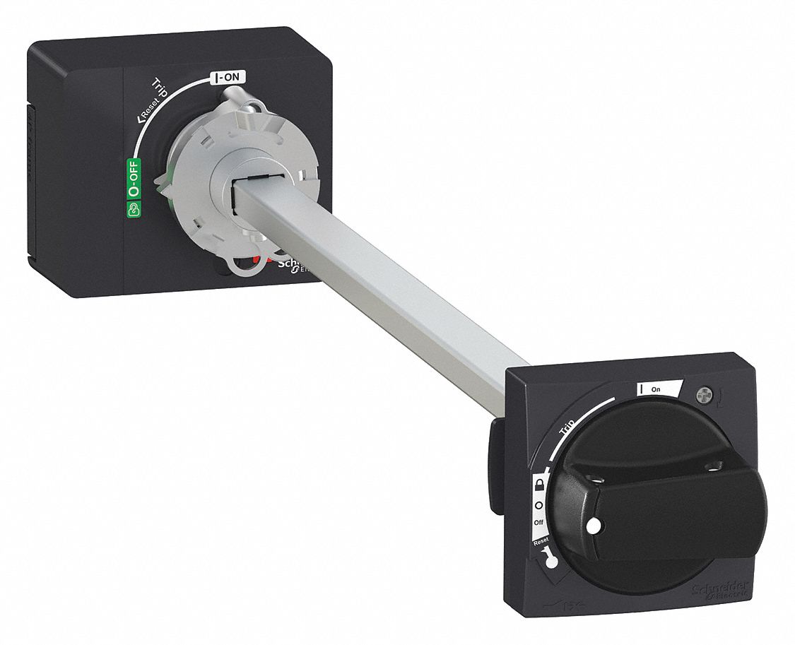 SQUARE D, Front Extended Black Rotary Handle, Front Extended Black ...