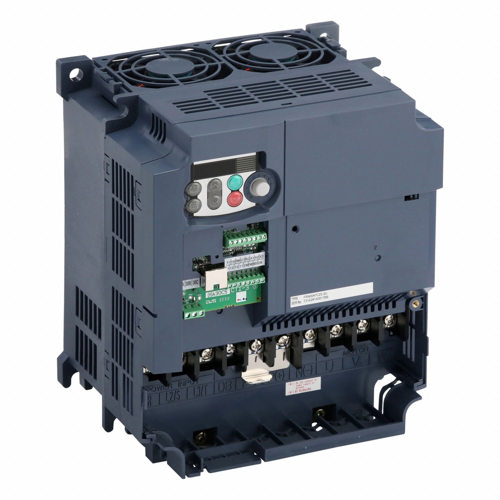 FUJI ELECTRIC, 230V AC, 15 hp Max Output Power, Variable Frequency ...